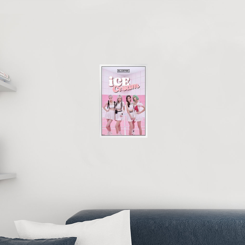 Latitude Run® Blackpink Merchandise Ice Cream Group Photo Rose Lisa Jisoo Jennie Kpop Merch Kill ...